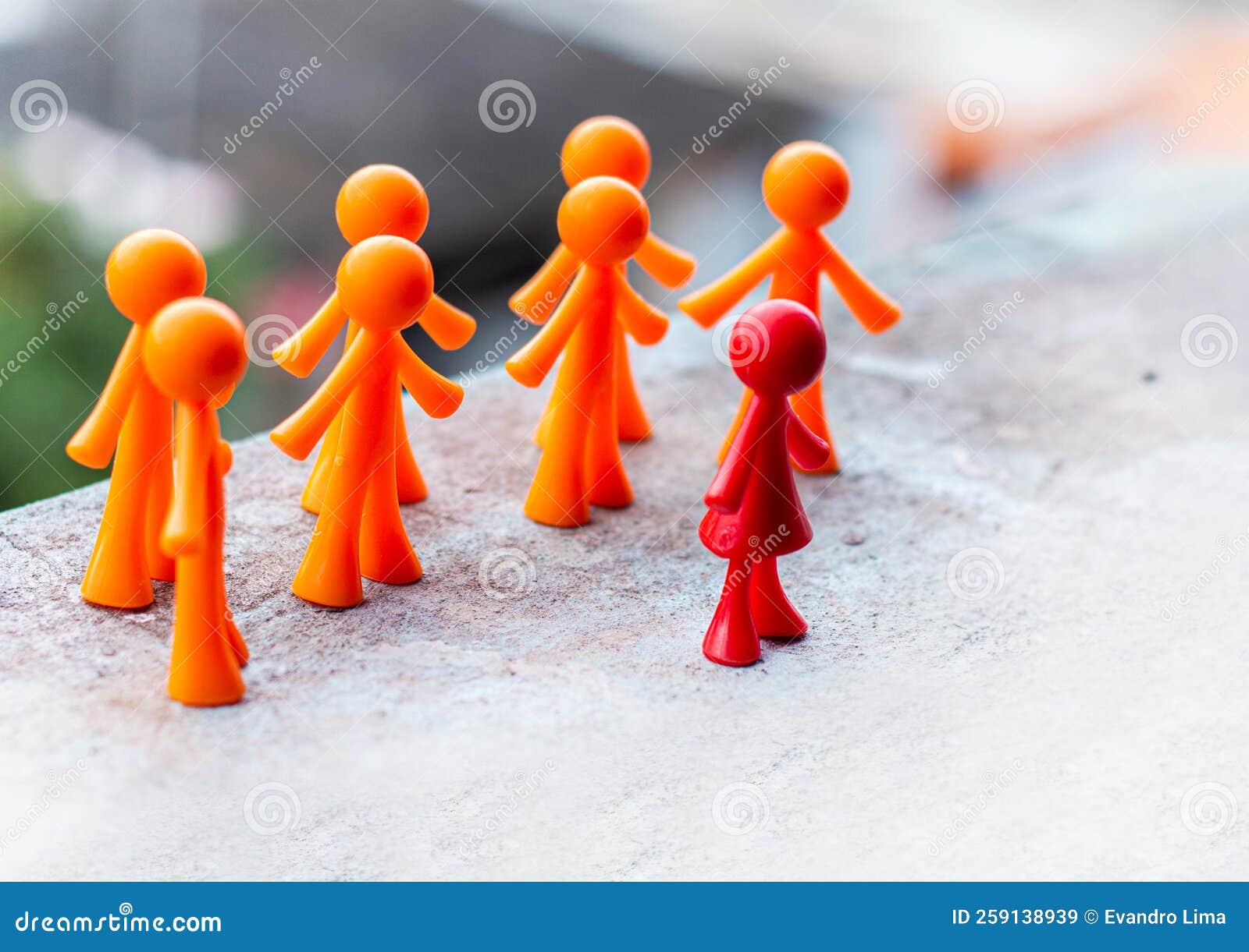 Representation of a Work Team and a Leader through Dolls Stock Image ...