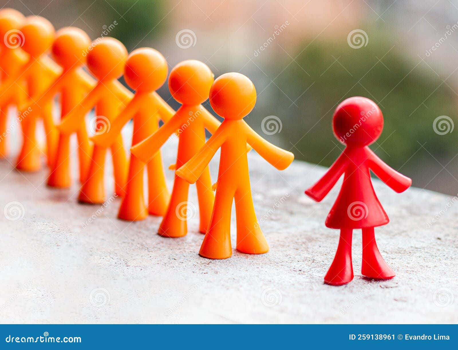 Representation of a Work Team and a Leader through Dolls Stock Image ...