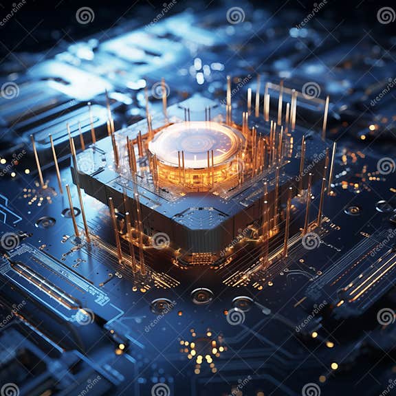 Representations of Quantum Computing in an Abstract Form. Stock ...