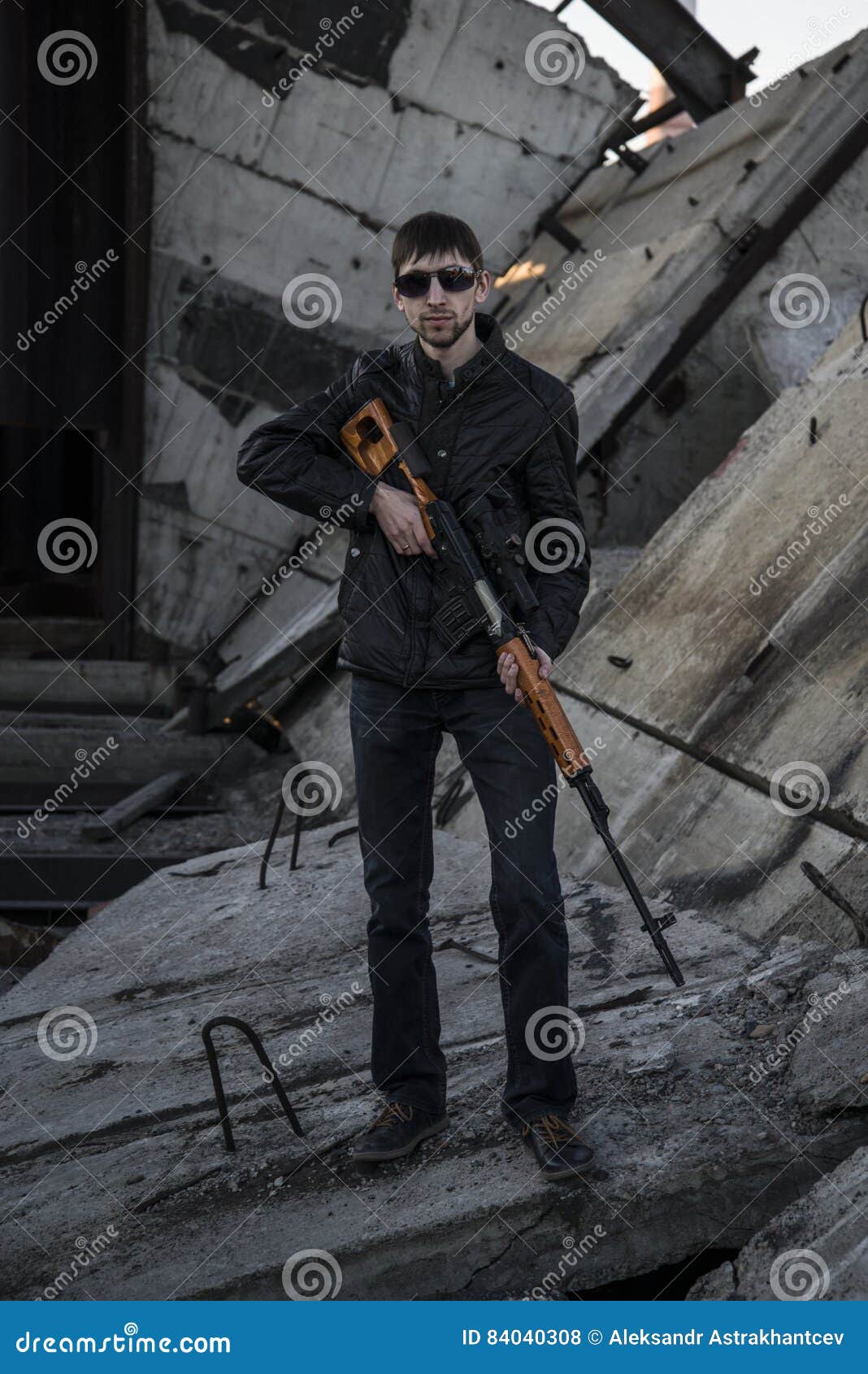 The Representative of the Russian Mafia, Young Thug. Stock Photo ...