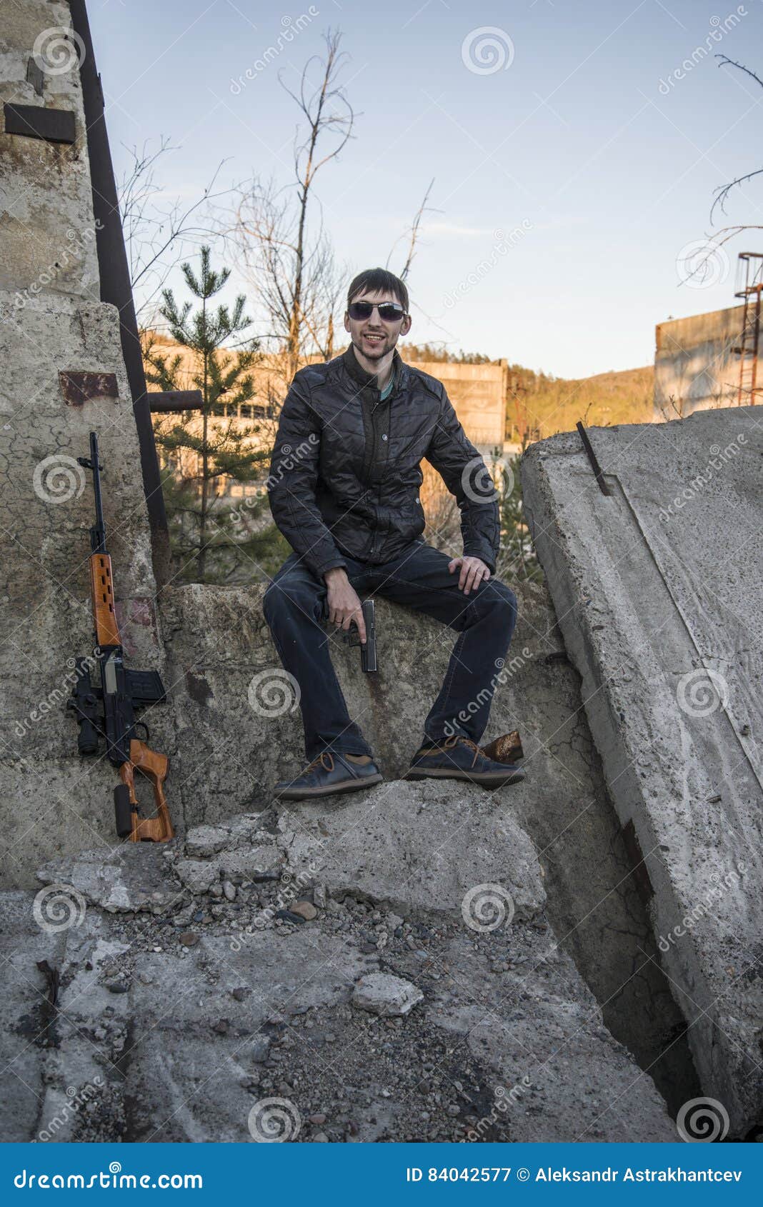 The Representative of the Russian Mafia, Young Thug. Stock Image ...