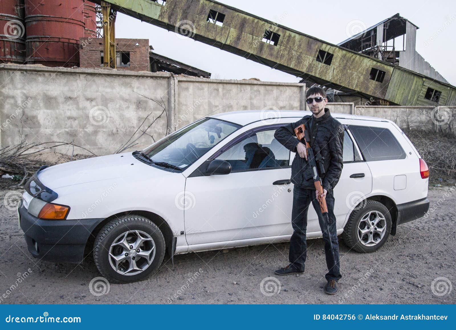 The Representative of the Russian Mafia, Young Thug. Stock Photo ...