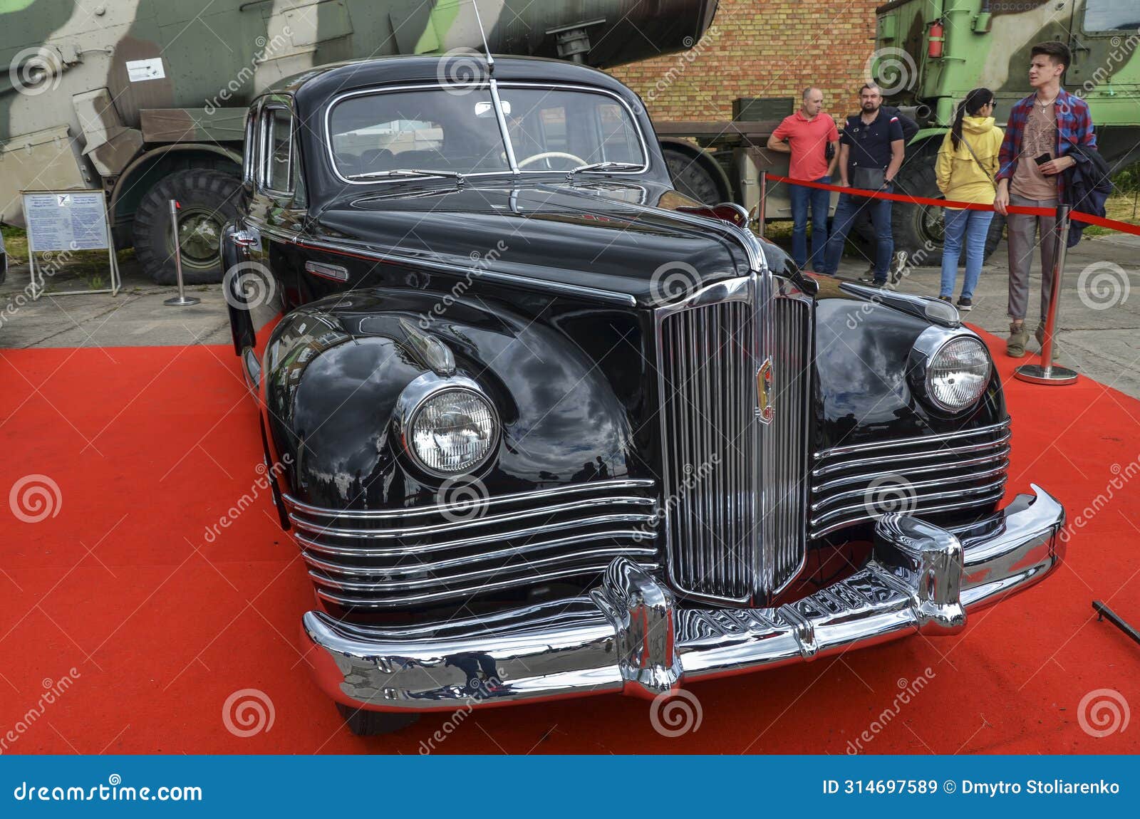Representative Soviet Car ZiS-100 of 1945. the Design of the Car is ...