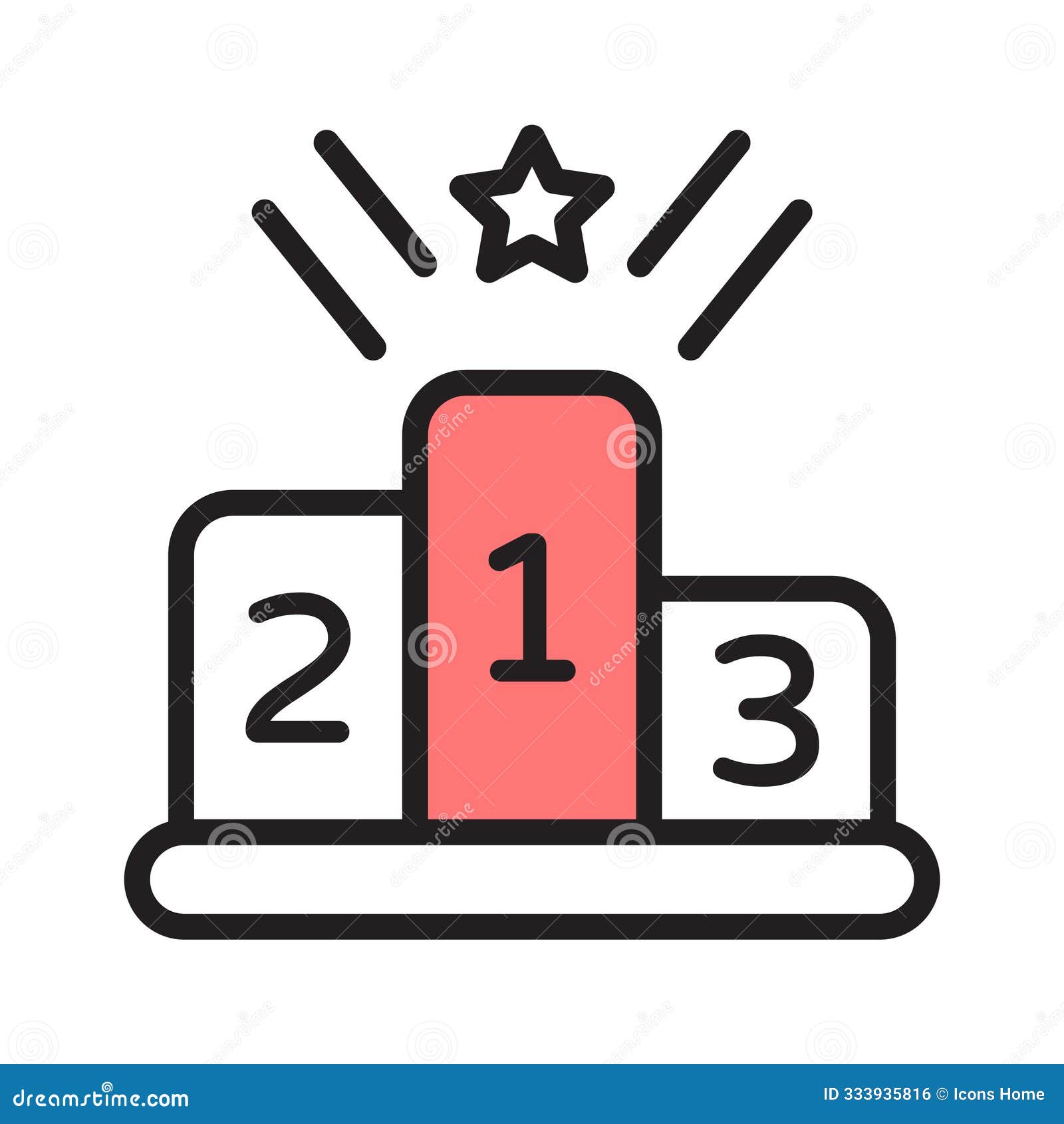 Position stock vector. Illustration of linear, rank - 333935816