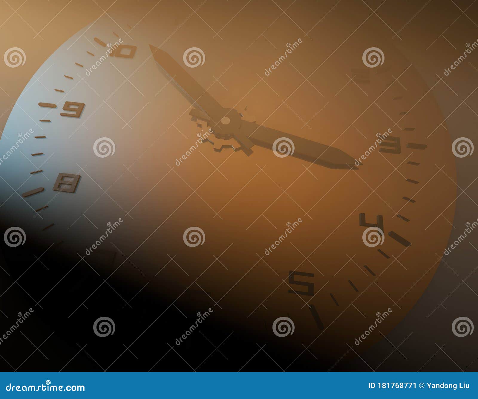 A Clock, the Accumulation of Time and the Passage of Time, the Hands ...