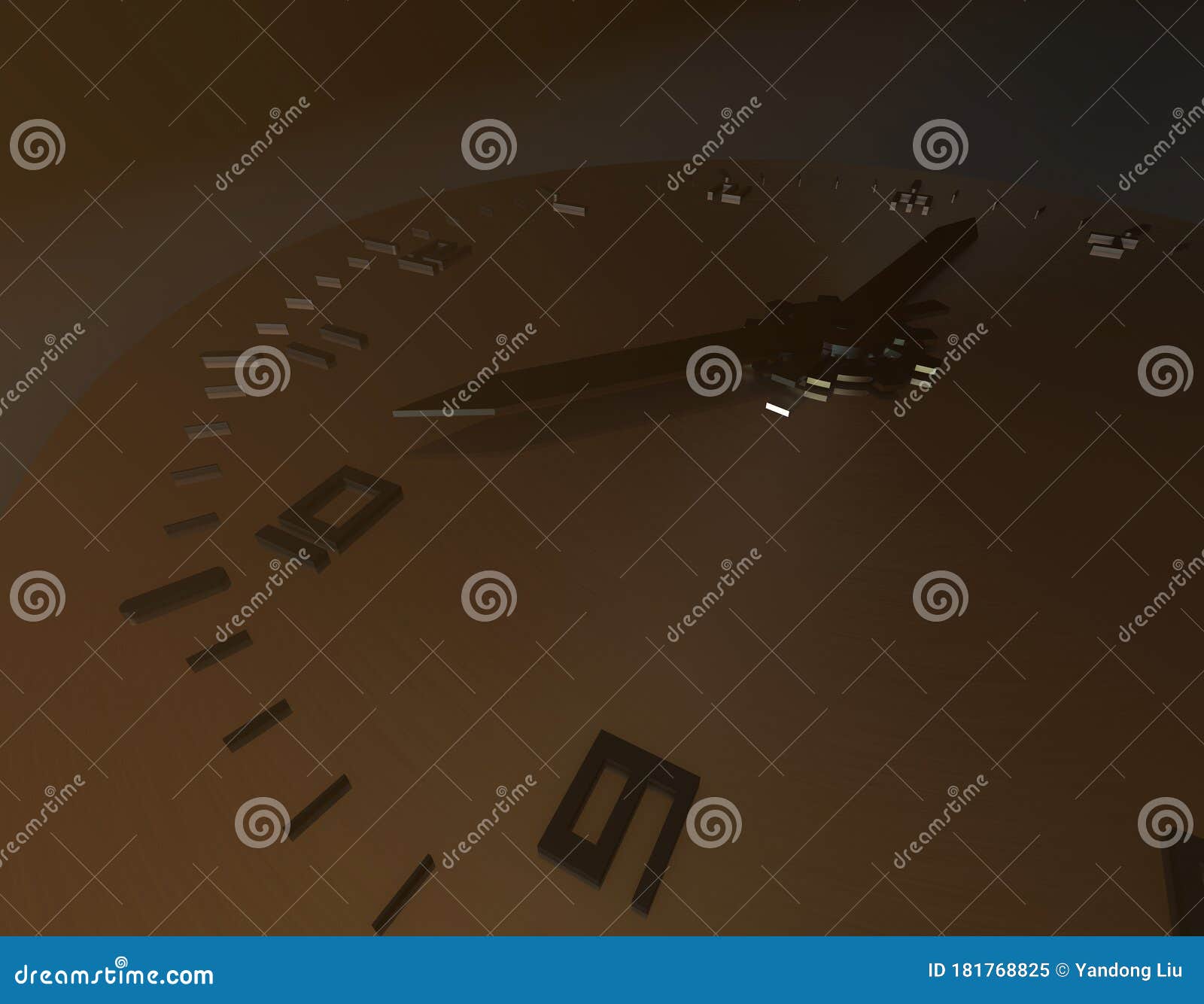 A Clock, the Accumulation of Time and the Passage of Time, the Hands ...