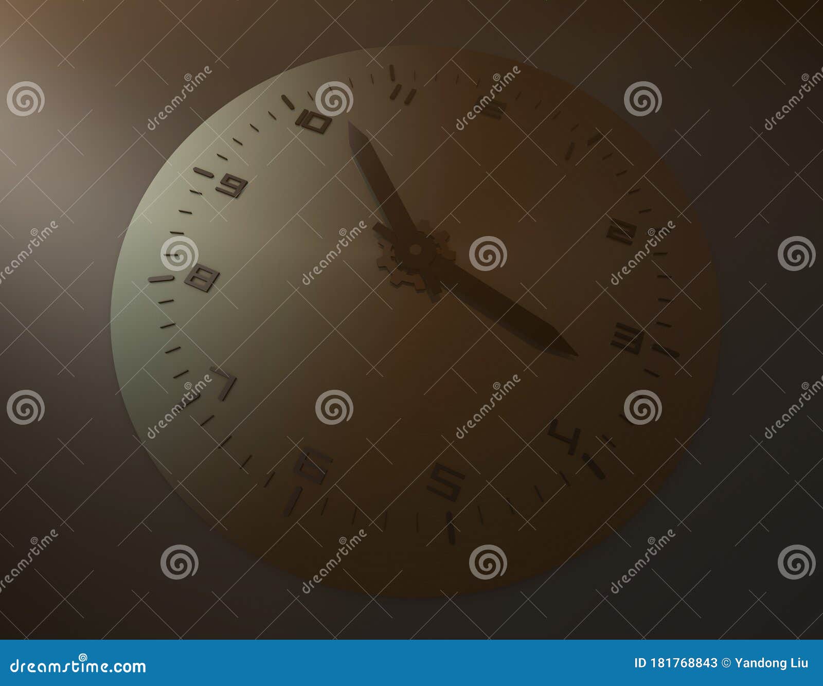 A Clock, the Accumulation of Time and the Passage of Time, the Hands ...