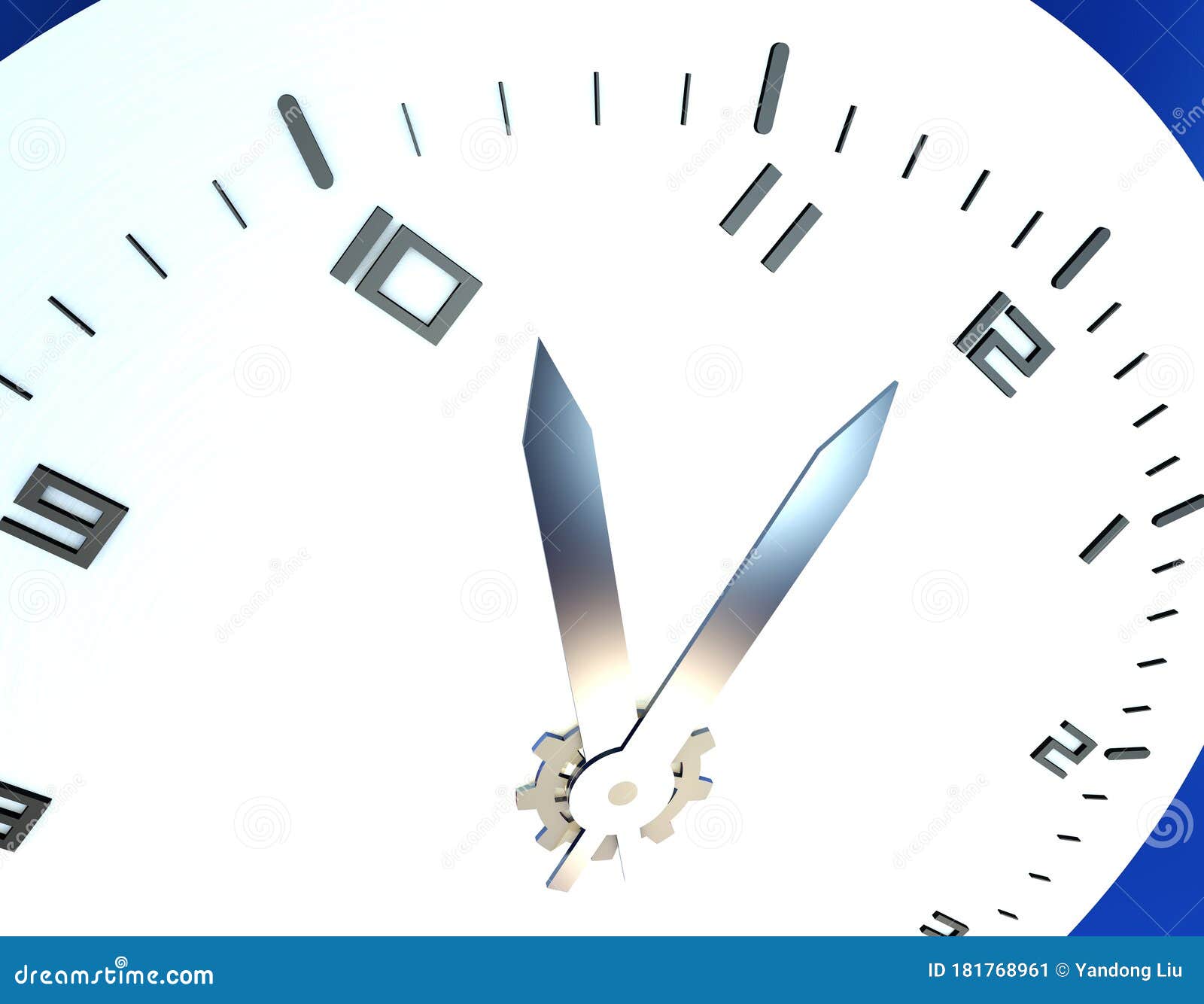 A Clock, the Accumulation of Time and the Passage of Time, the Hands ...