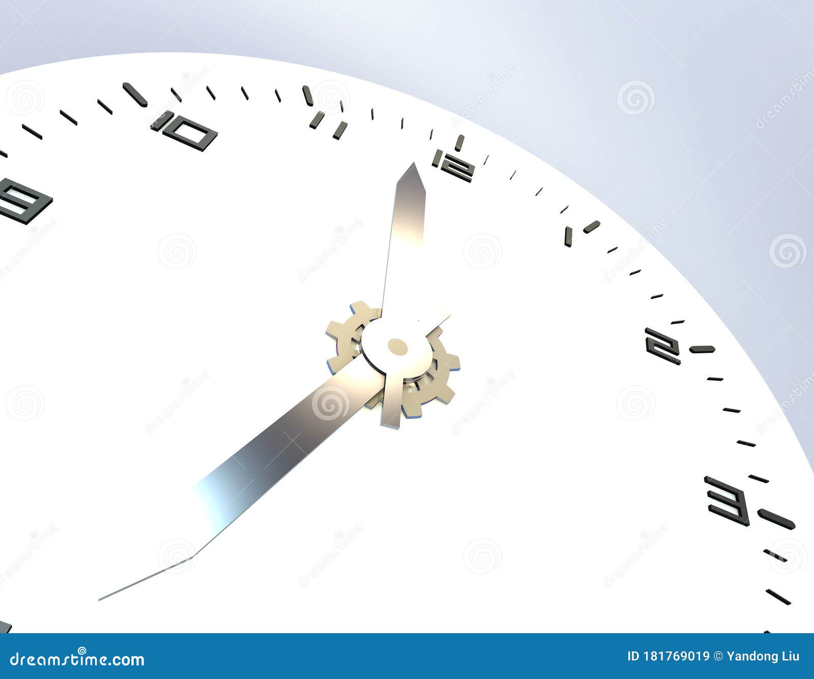 A Clock, the Accumulation of Time and the Passage of Time, the Hands ...