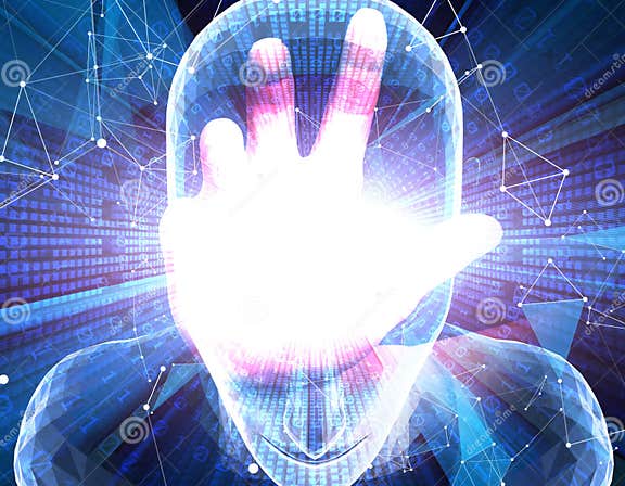 Future Artificial Intelligence Technology and Human Head, Wisdom and ...