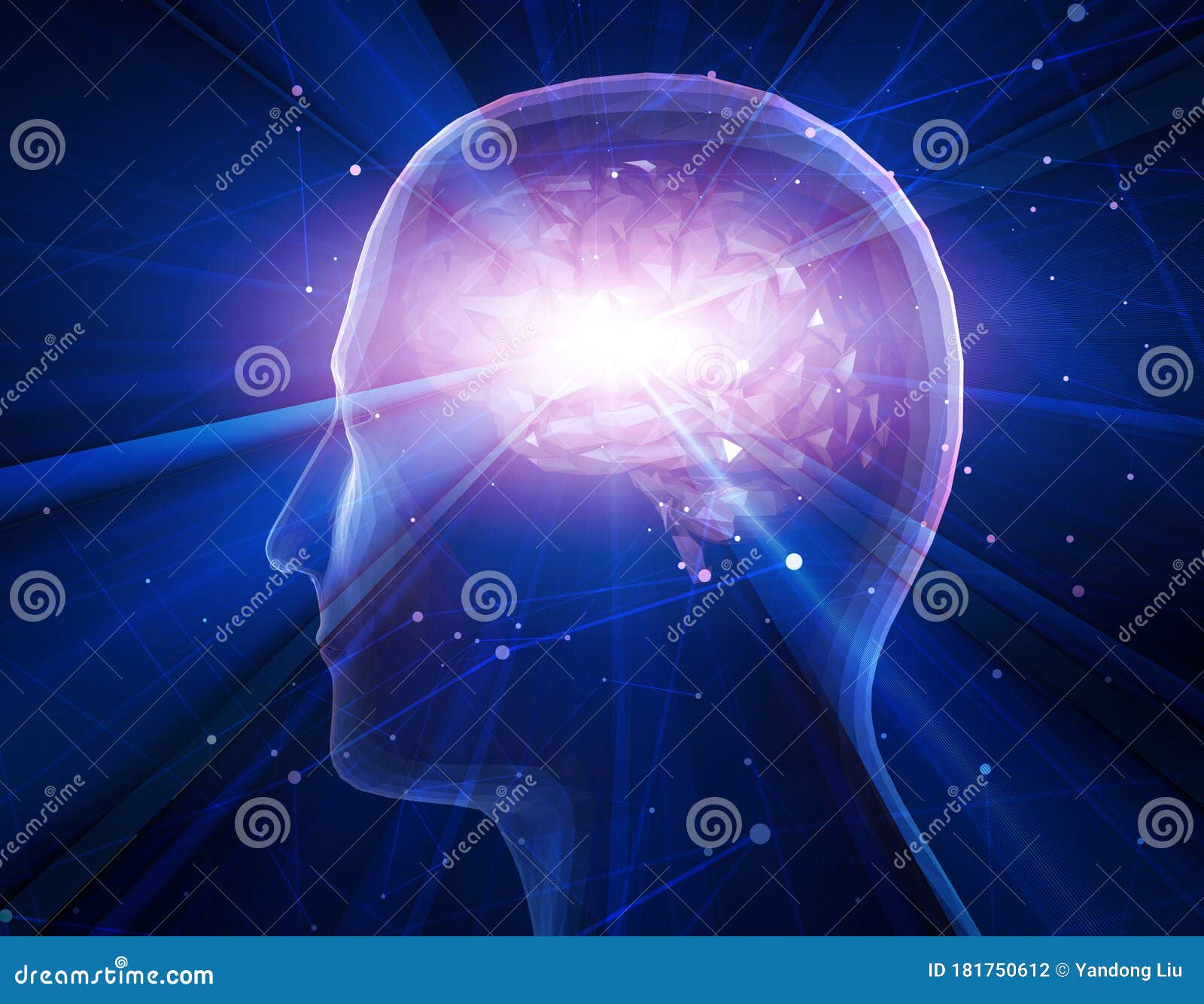 Future Artificial Intelligence Technology and Human Head, Wisdom and ...