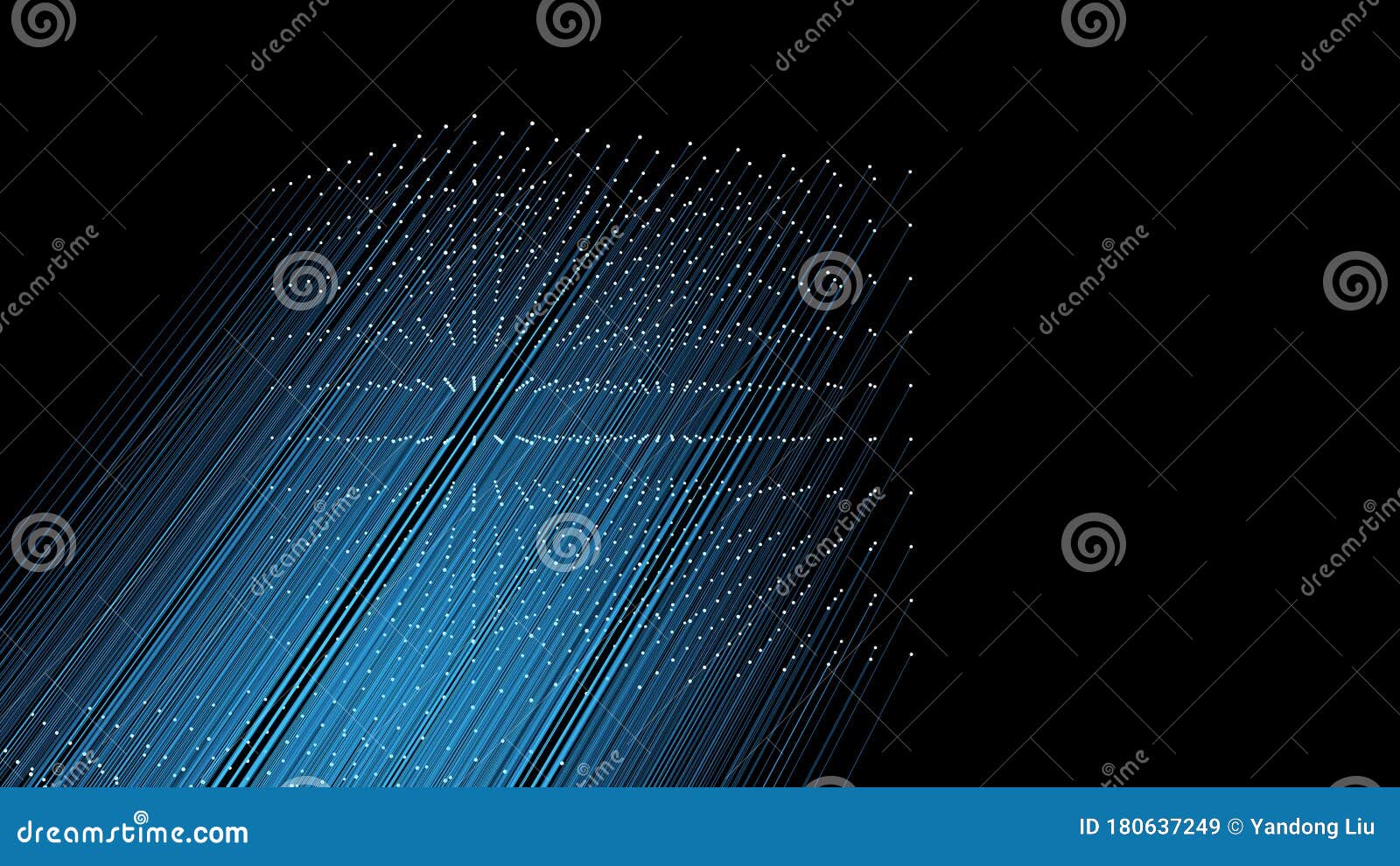 Technology Digital Connection, Line Matrix, Big Data Storage and ...