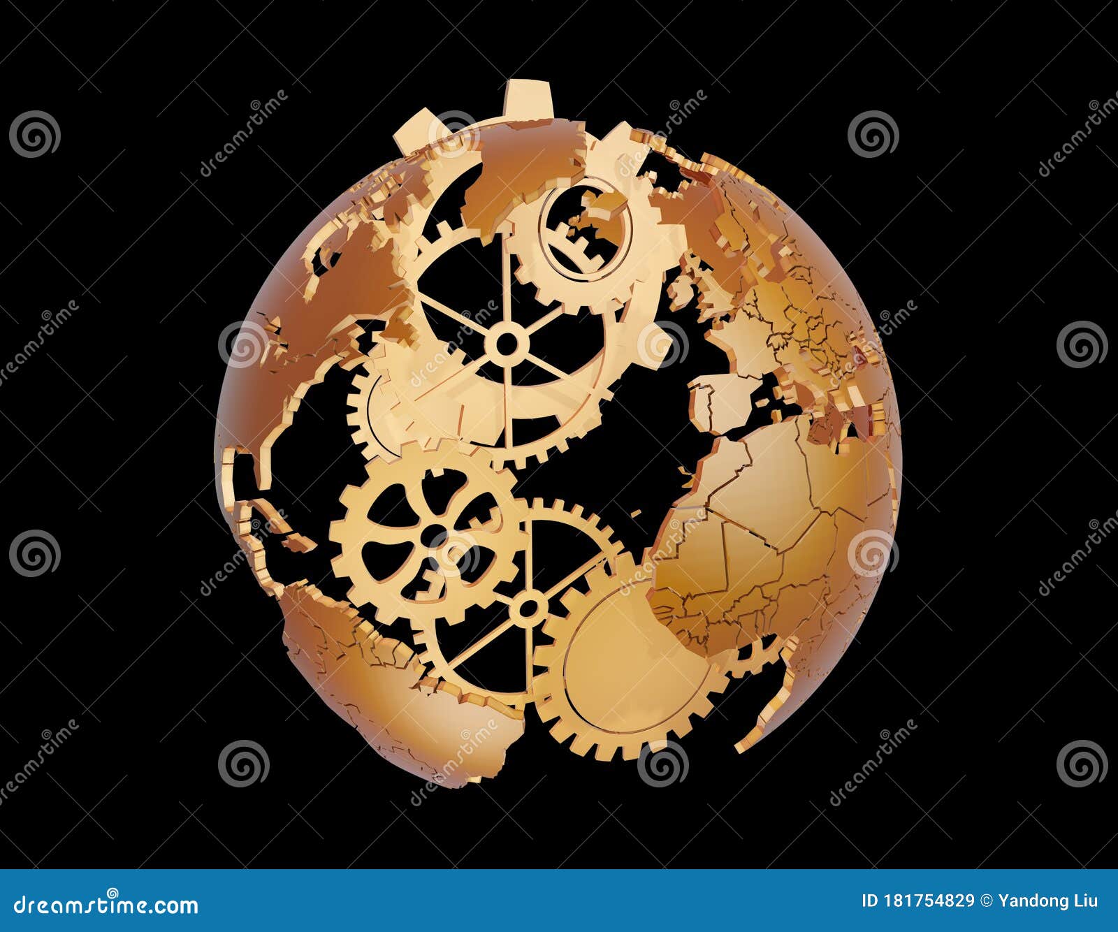 Technological Earth and Gears, Mechanical Devices, Global Cooperation ...