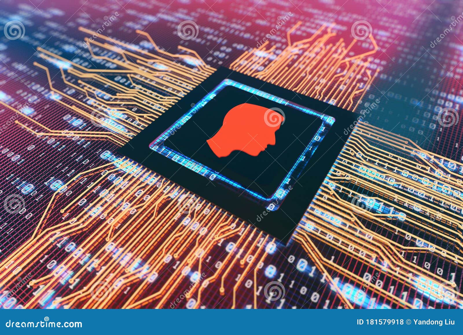 Electronic Technology Intelligent Network, Human Head and Communication ...