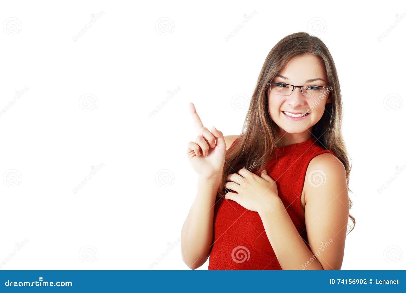 Represents something stock photo. Image of person, pointing - 74156902