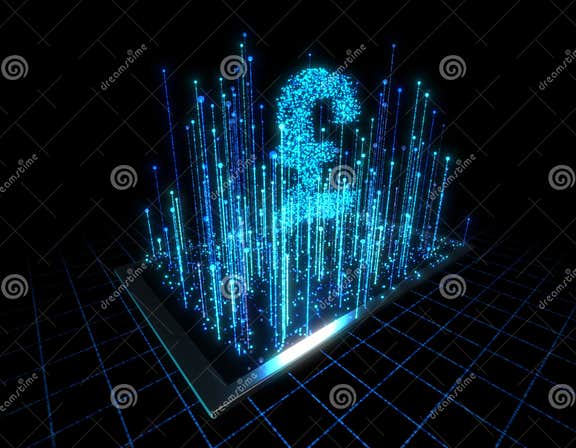 Computer Network Digital Technology, Financial Data Transmission, Pound ...