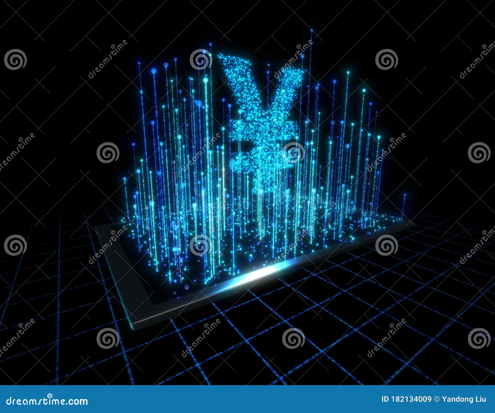 Computer Network Digital Technology, Financial Data Transmission, RMB ...