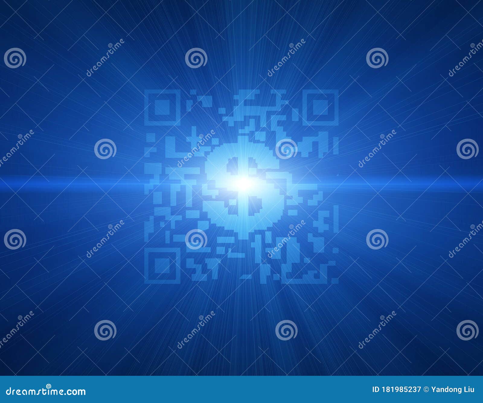 QR Code Data Transmission and US Dollar Currency, Financial ... QR Code Data Transmission and US Dollar Currency, Financial ...