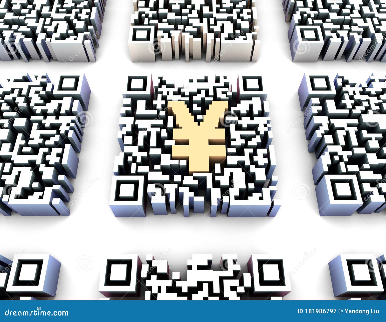 QR Code Data Transmission and RMB Currency, Financial Transactions and ...