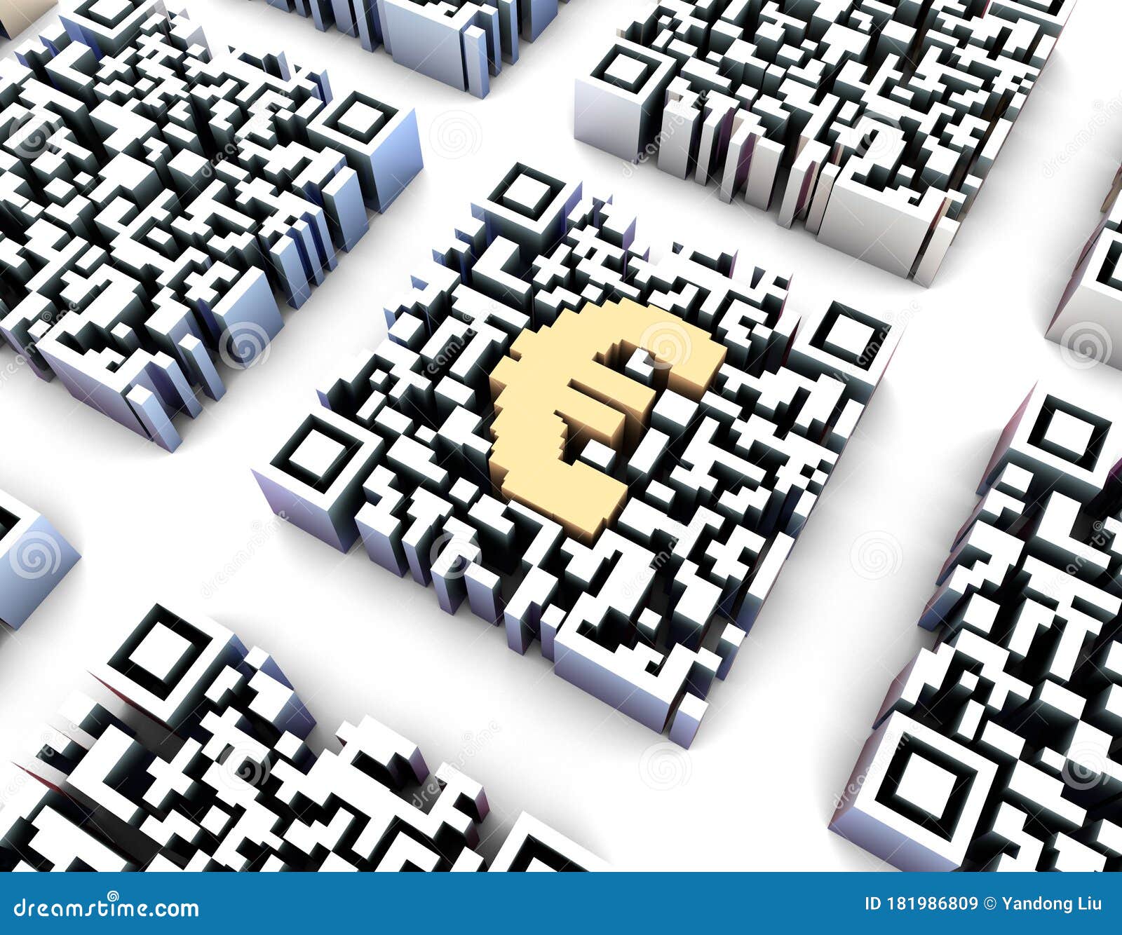 QR Code Data Transmission And Euro Currency, Financial Transaction And ... QR Code Data Transmission And Euro Currency, Financial Transaction And ...