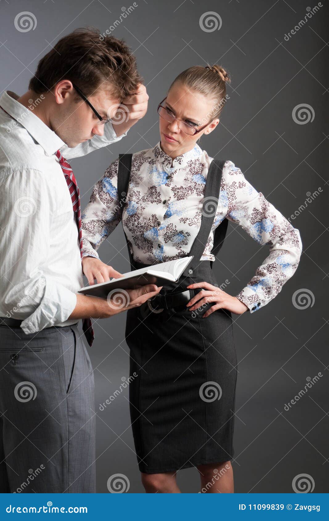 Reprimand stock image. Image of notebook, grey, chief - 11099839