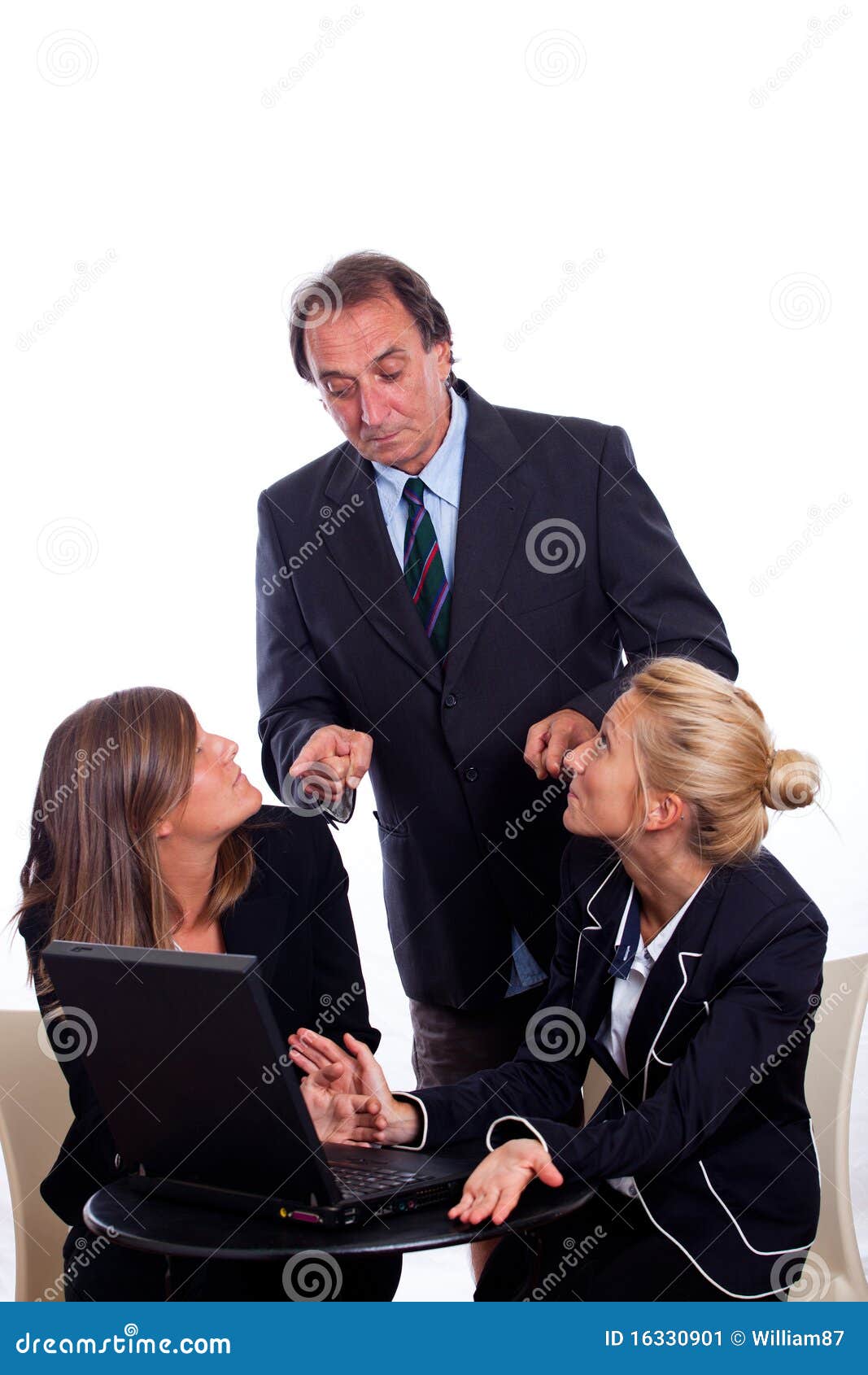 Reprimand at office stock image. Image of scold, senior - 16330901