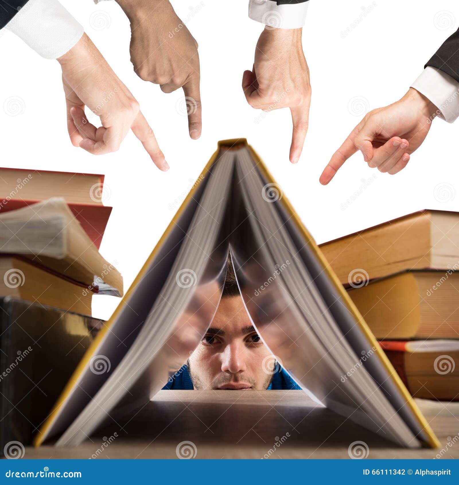 Reprimanded student stock photo. Image of stressed, learning - 66111342