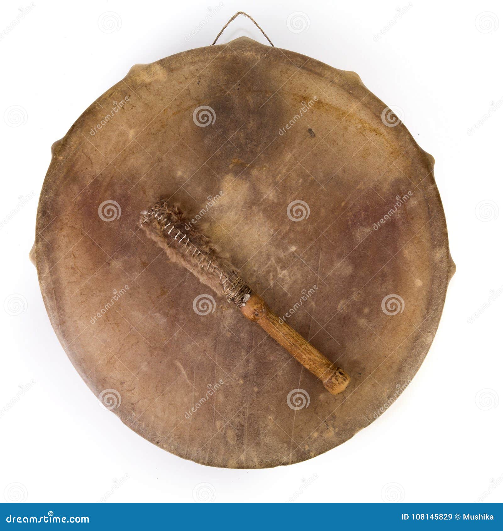 Reproduction Indienne Antique De Pilon De Tambour De Tambour De Basque ...