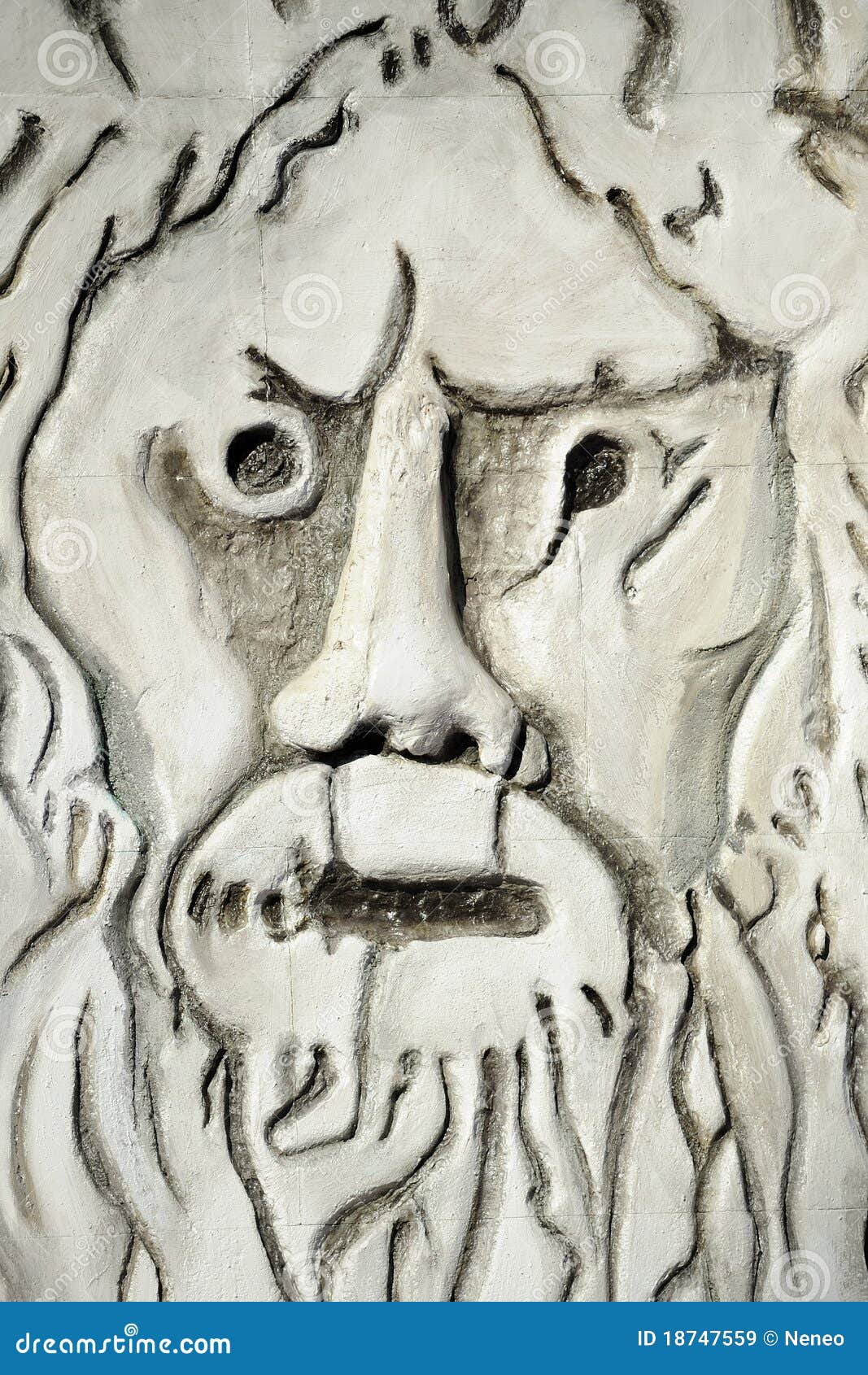 Reproduction of Mouth of Truth in Rome Stock Image - Image of artifact ...