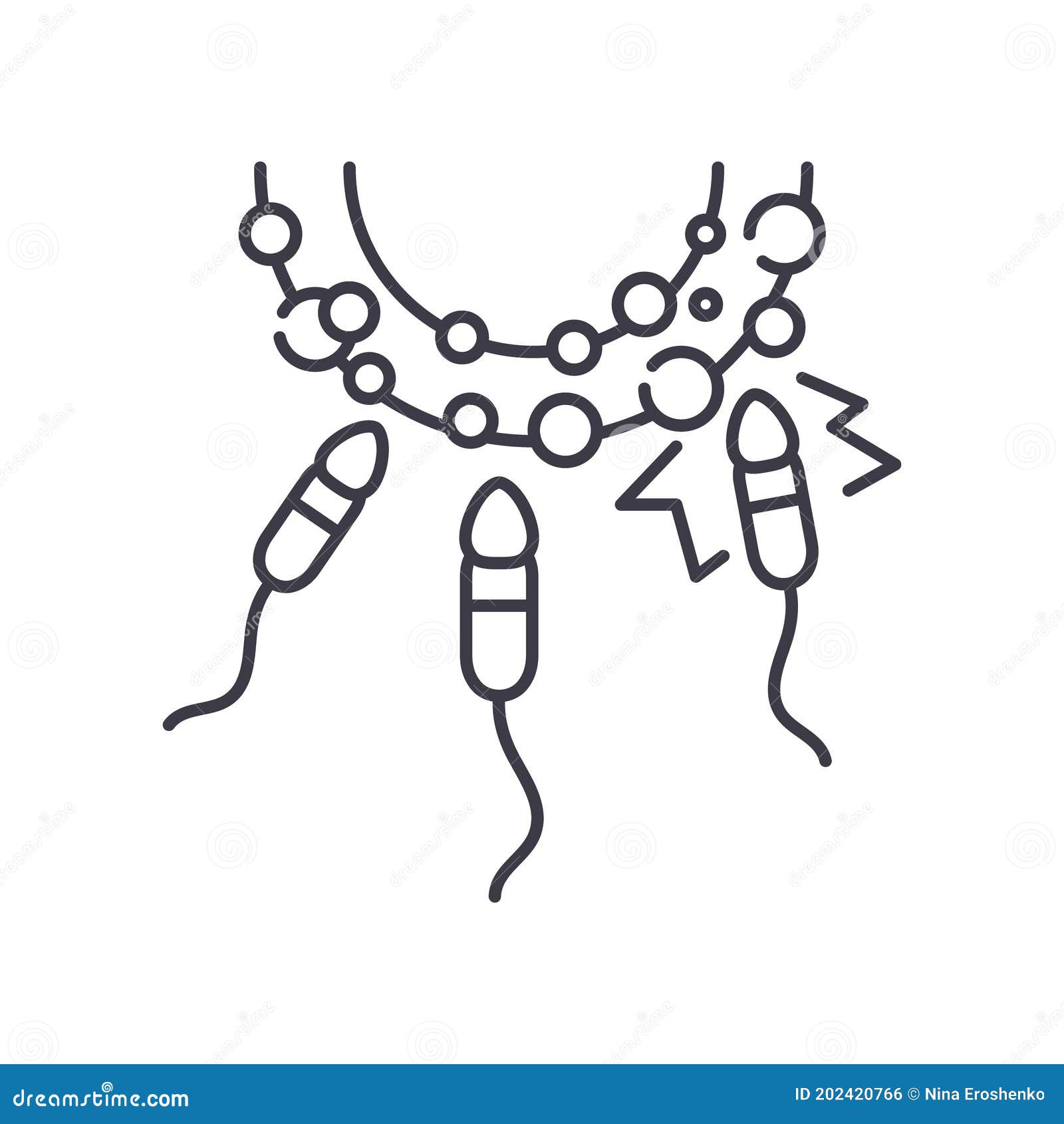 Reproduction Process Icon, Linear Isolated Illustration, Thin Line ...