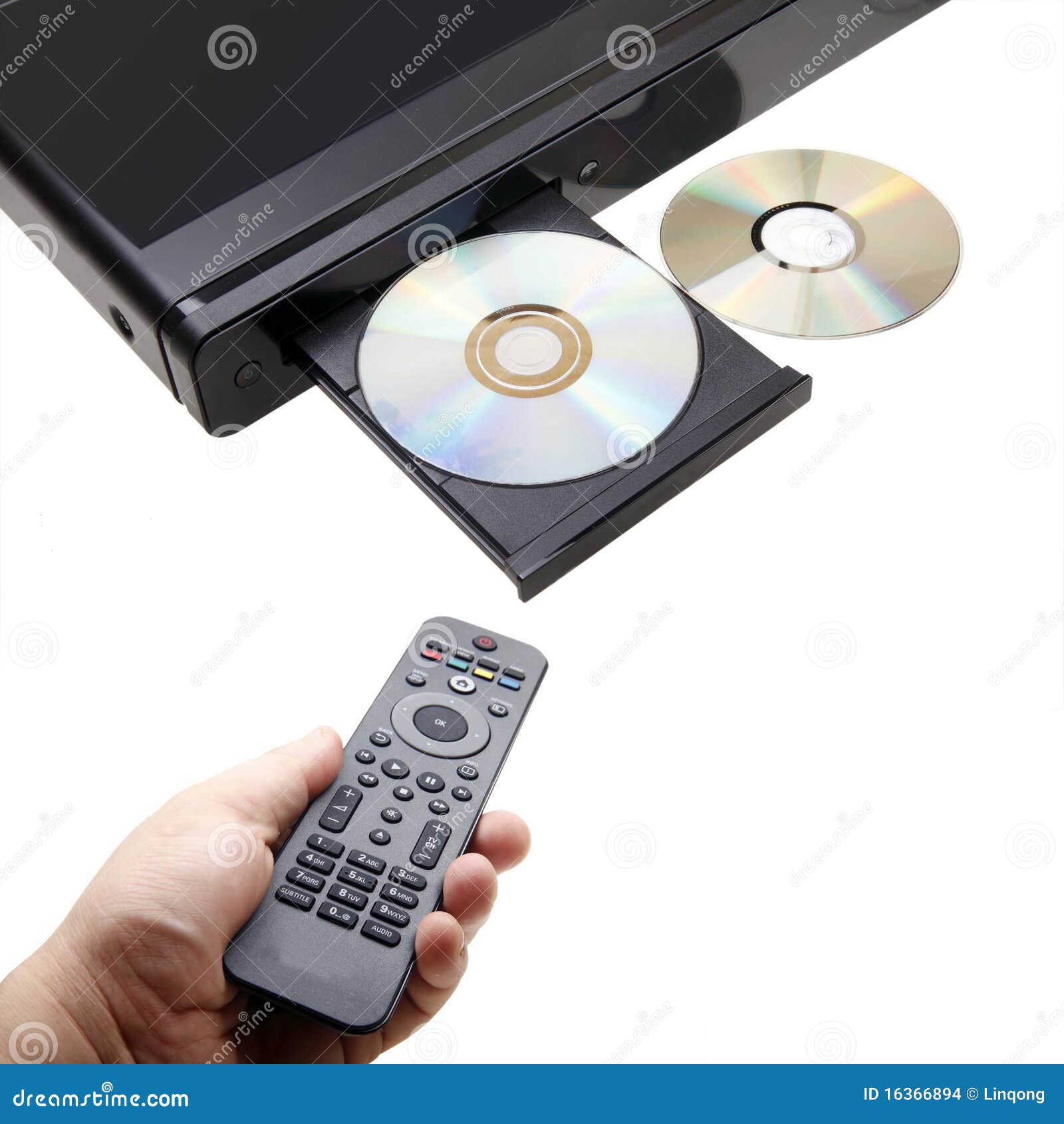 Reproductor de DVD foto de archivo. Imagen de aislado - 16366894