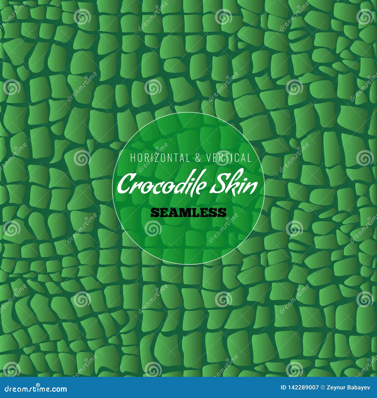 Reptile Alligator Skin Seamless Pattern. Crocodile Skin Texture. Vector ...