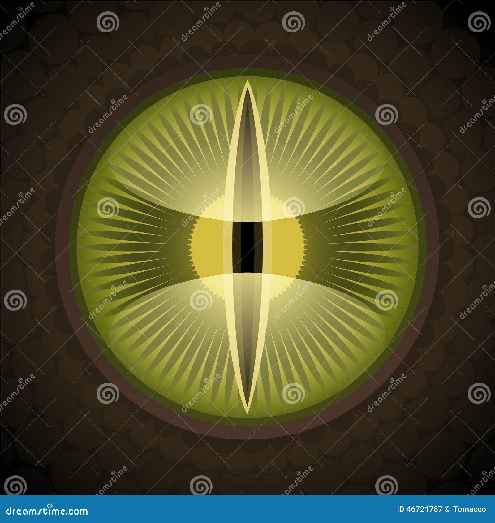 Reptile close up eye stock illustration. Illustration of cold - 46721787