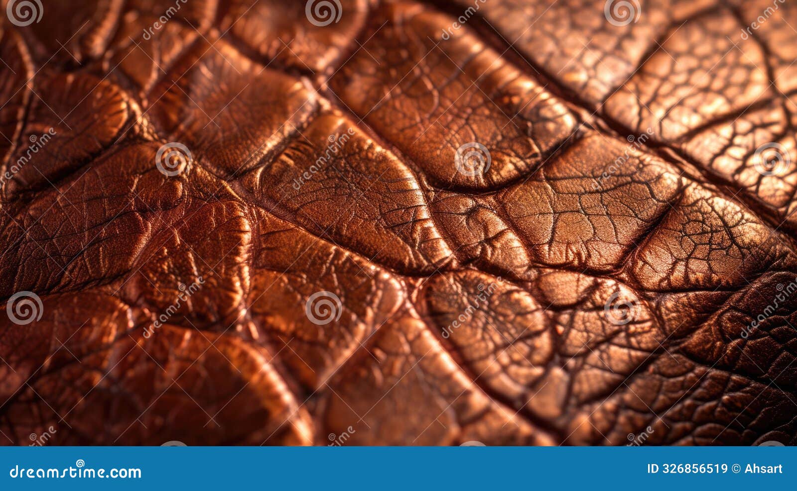 Copper Colored Fabric with Reptile Texture for Background Stock ...