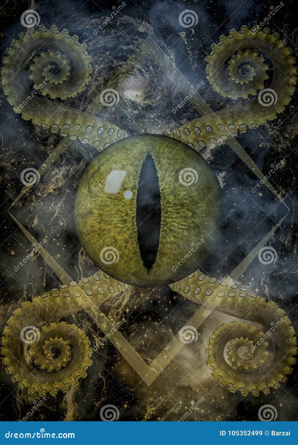 Reptilian Eyes Inside A Triangle Royalty-Free Stock Photography ...