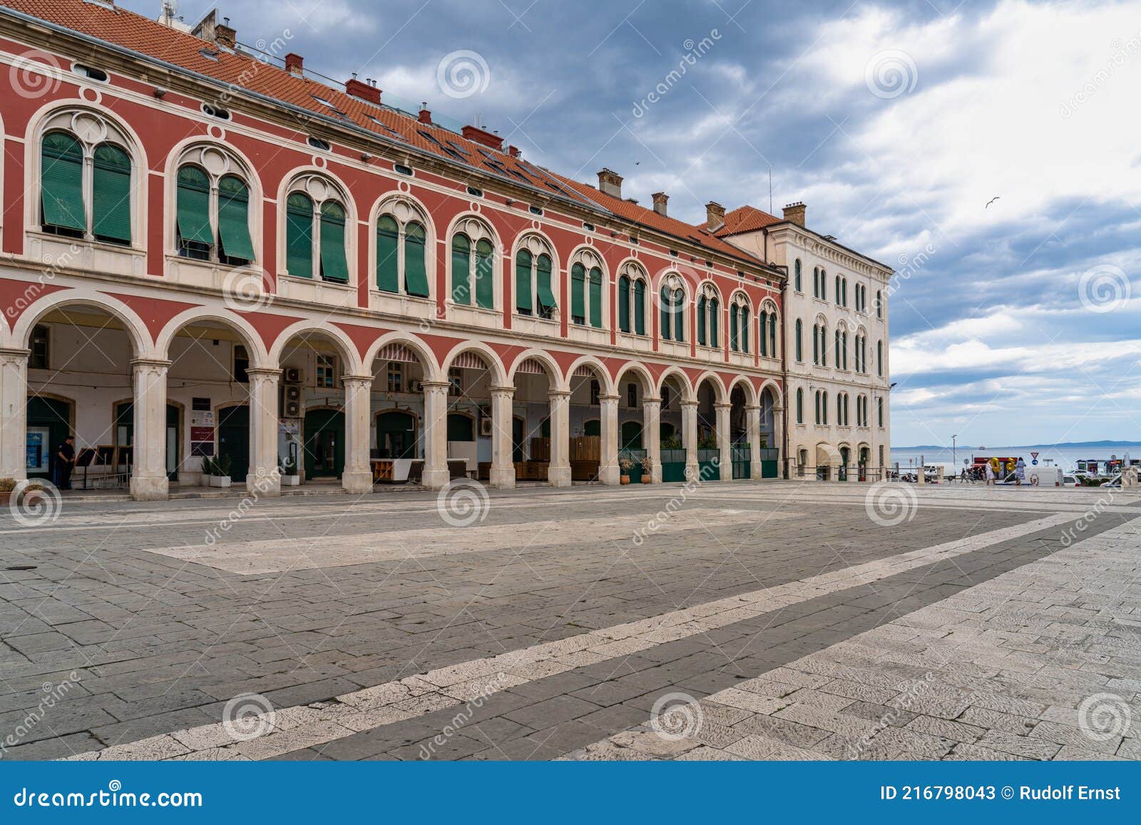 Republic of Croatia Square, Also Known As Prokurative in Split, Croatia Editorial Stock Photo ...