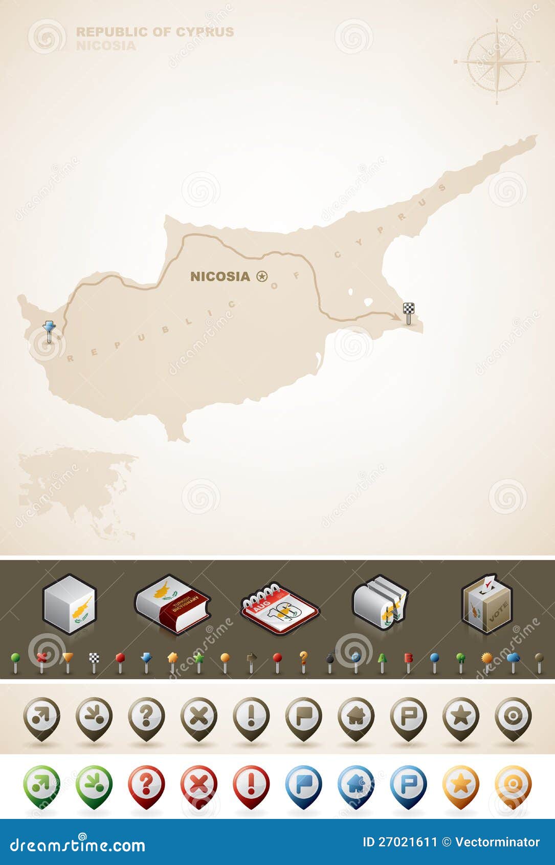 Vector Cyprus Symbols Icons Stock Illustrations – 12 Vector Cyprus ...