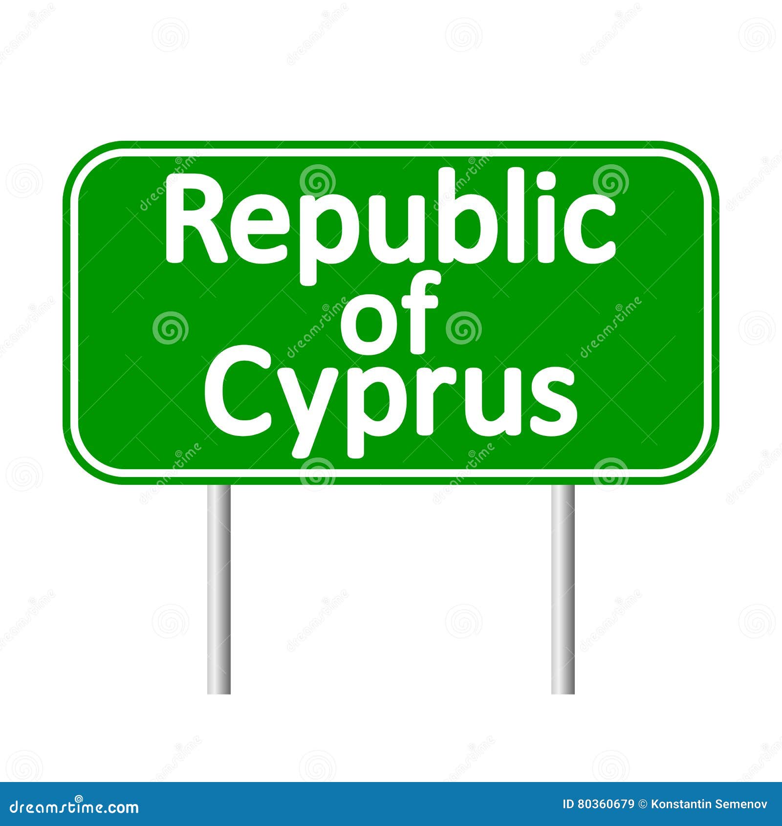 Republic Cyprus Road Sign Stock Illustrations – 46 Republic Cyprus Road ...