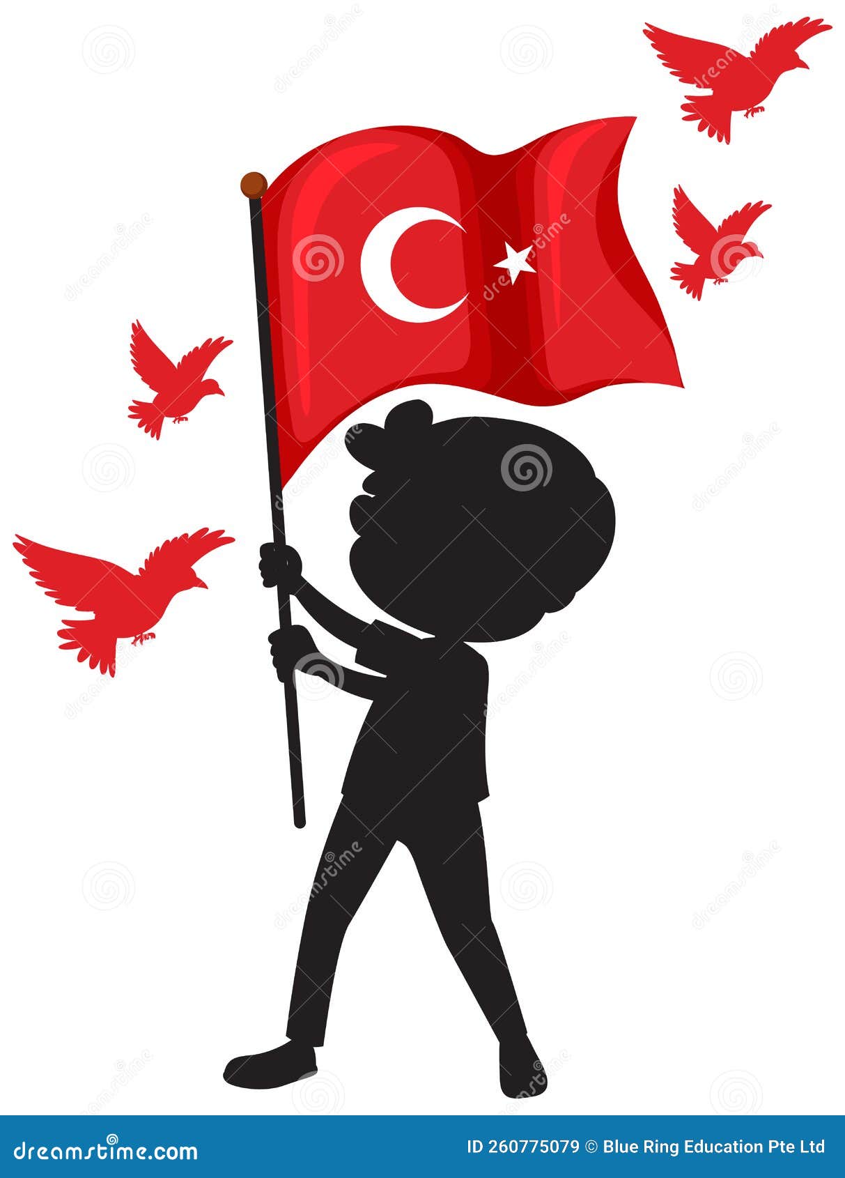 Republic Day of Turkey Symbol Stock Vector - Illustration of icon, beak ...