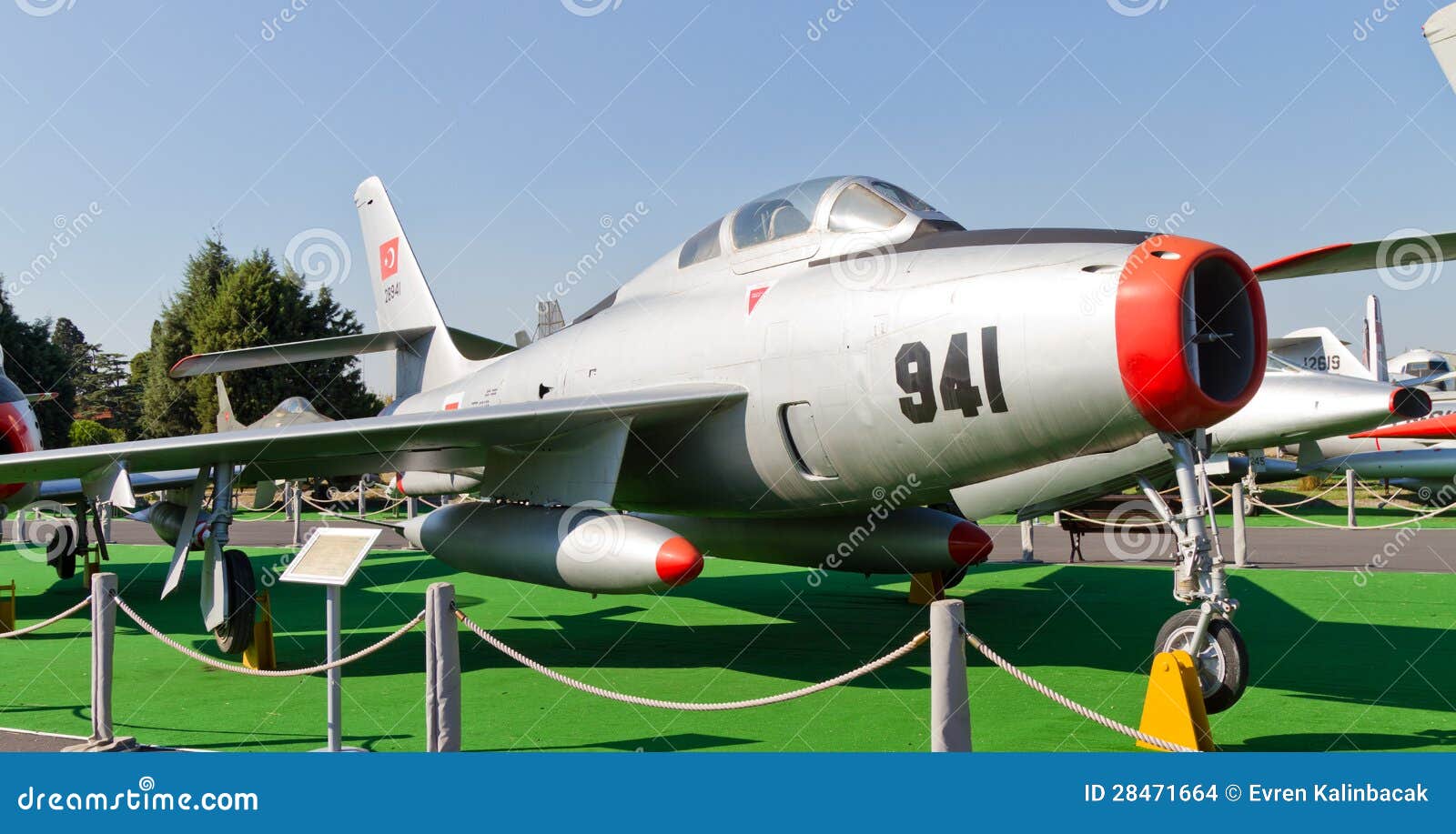 Republic F-84F Thunderstreak Editorial Stock Image - Image of turkey ...
