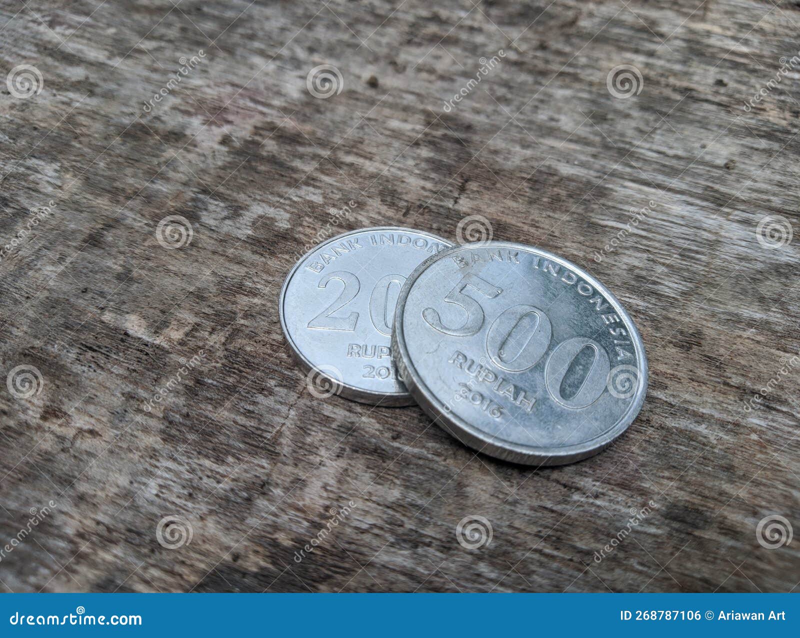 Republic of Indonesia 500 Rupiah Coins, Coins from the Republic of ...