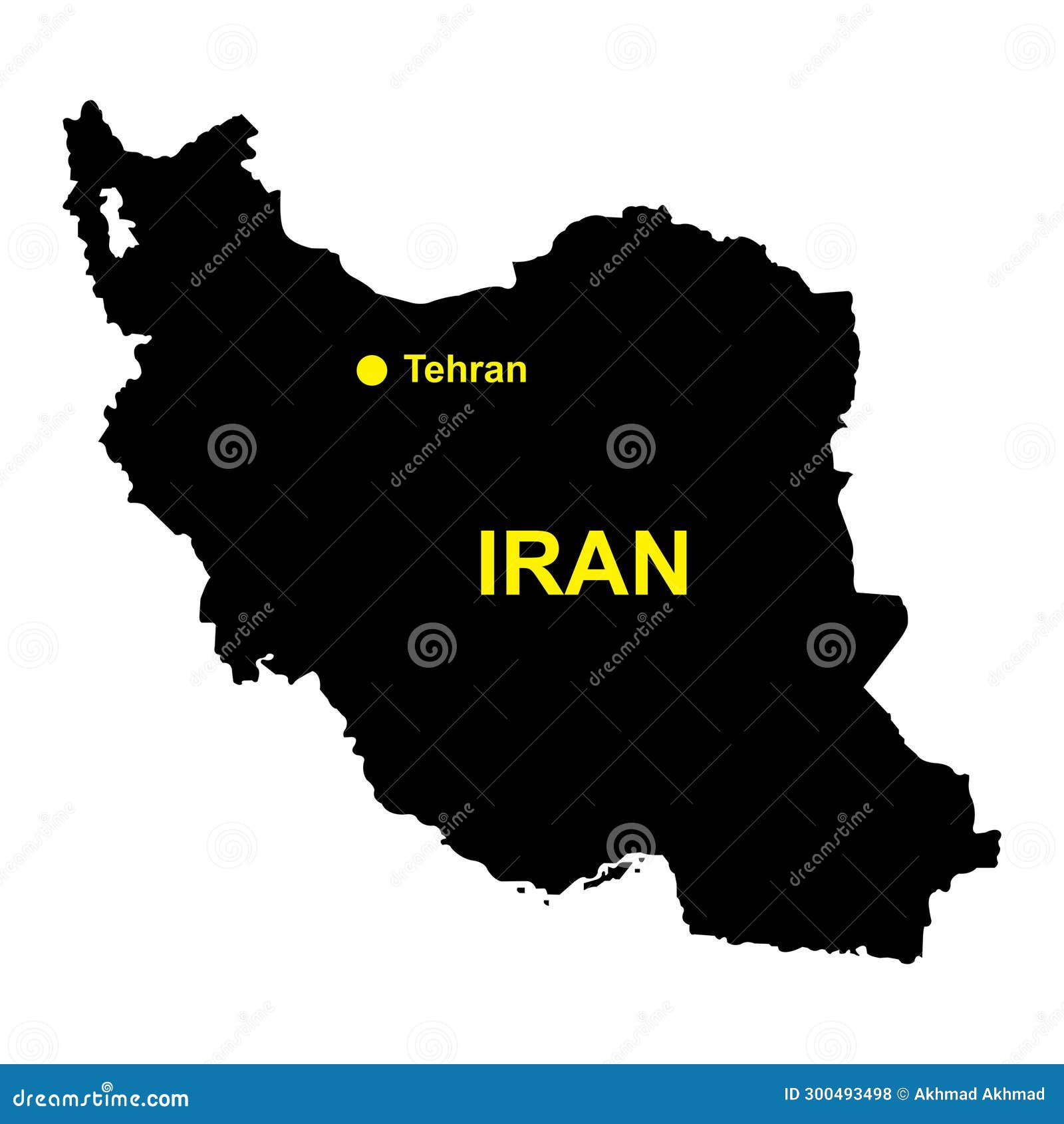 Republic of iran map editorial stock photo. Illustration of regions ...