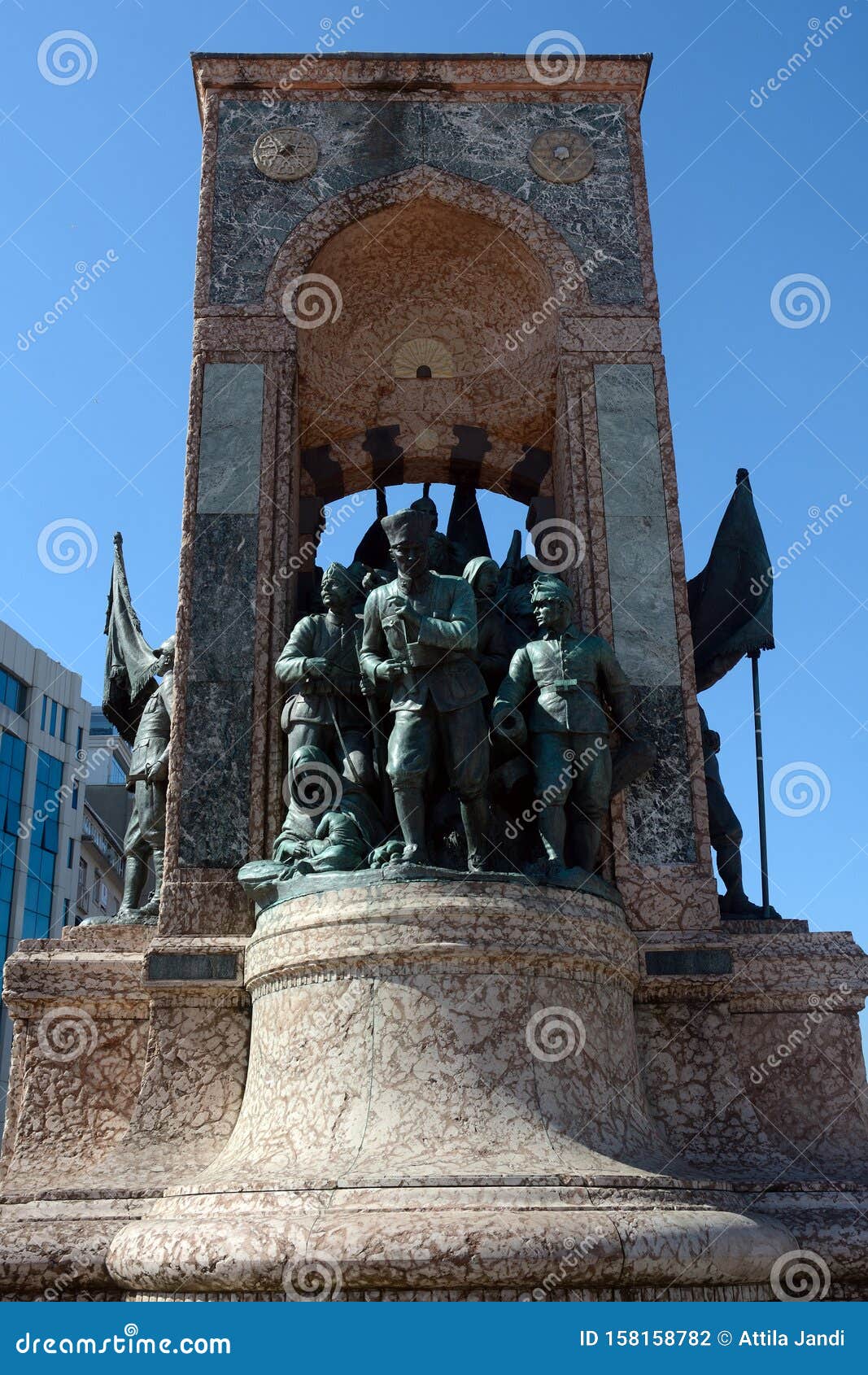The Republic Monument, Istanbul, Turkey Stock Photo - Image of nation ...