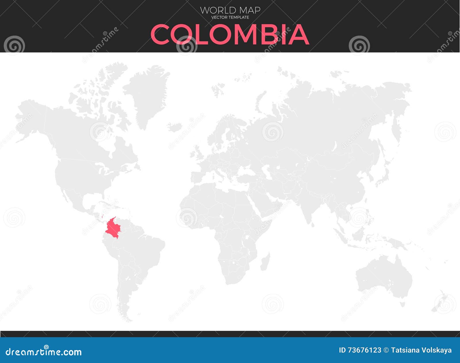 Colombia Location Map stock vector. Illustration of infographics - 73676123