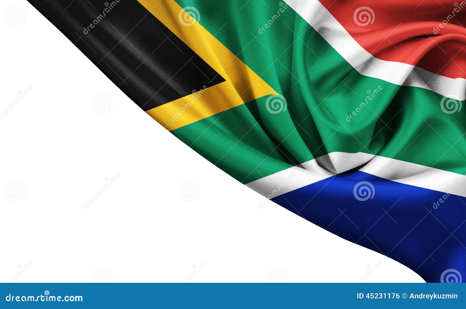 Republic of South Africa State Flag Stock Photo - Image of design ...