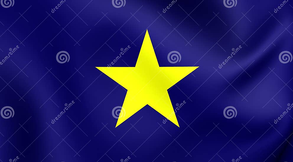 Republic of Texas 1836-1839 Flag Stock Illustration - Illustration of ...