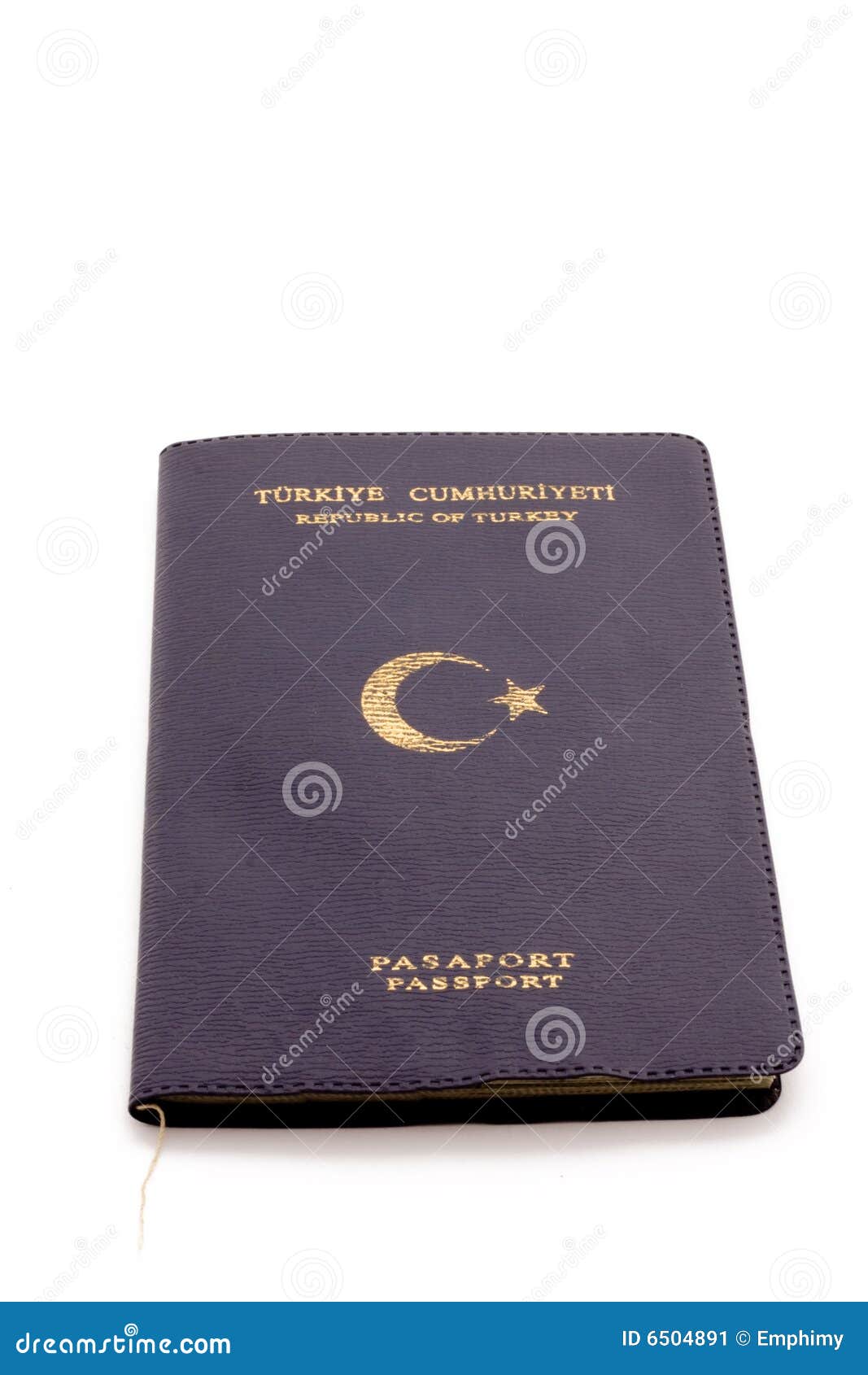 Republic of Turkey Passport Stock Image - Image of business, customs ...