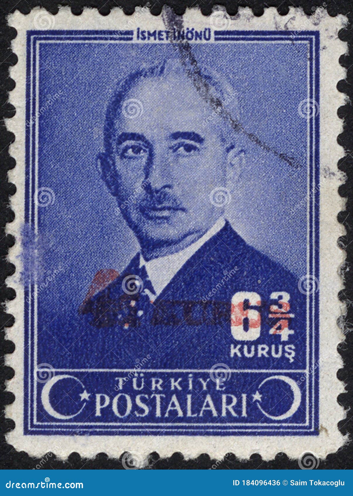 Republic of Turkey Historical Stamp. a Postage Stamp Printed in ...