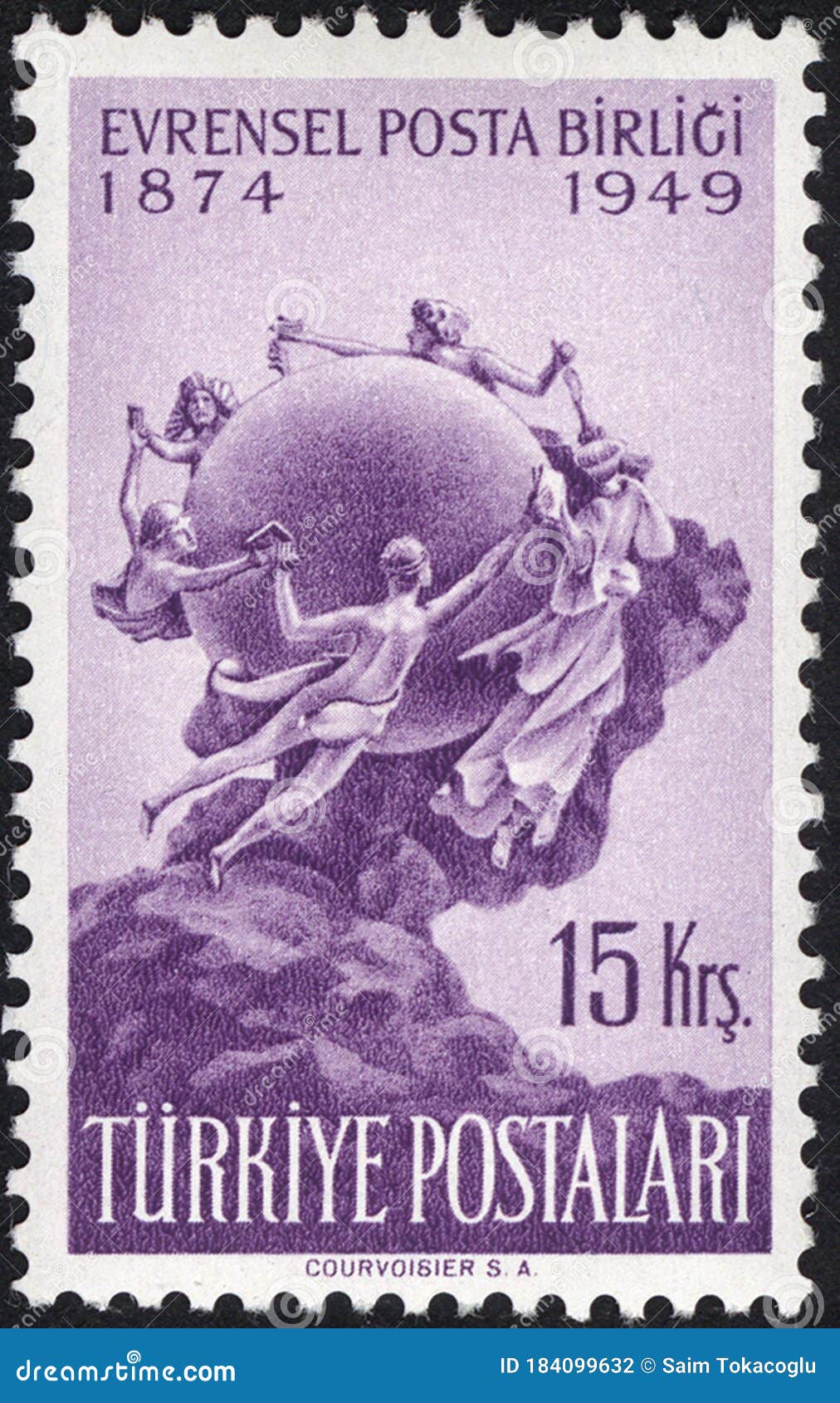 Republic of Turkey Historical Stamp. a Postage Stamp Printed in ...