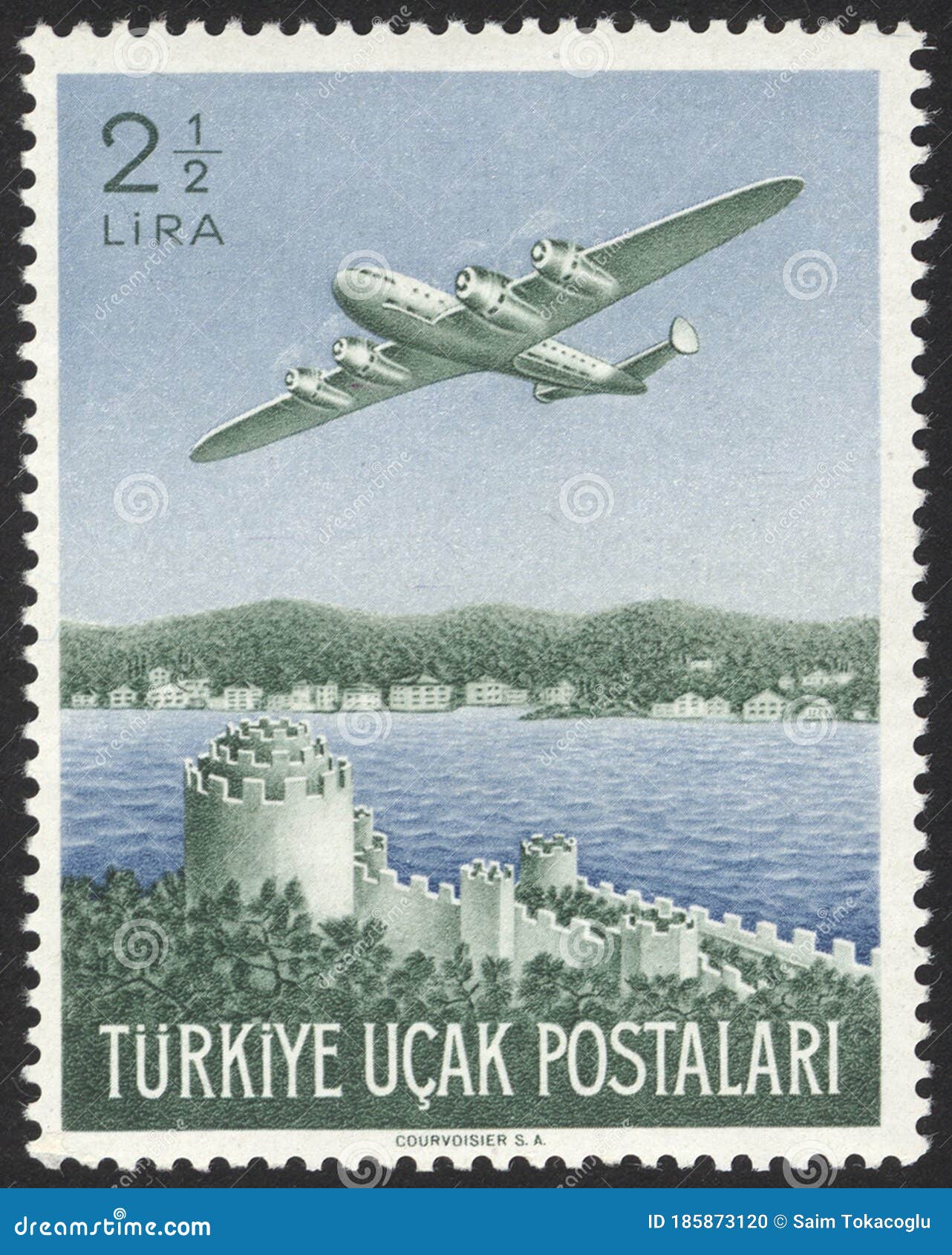 Republic of Turkey Historical Stamp. a Postage Stamp Printed in ...